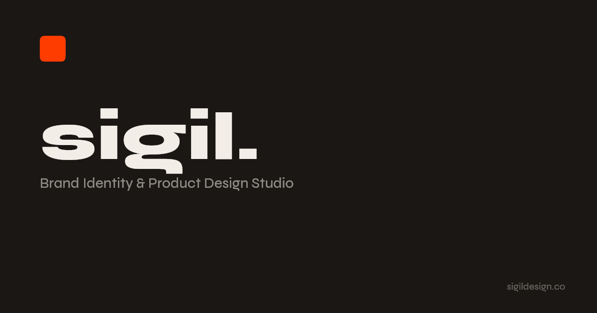Sigil — Brand Identity & Product Design Studio